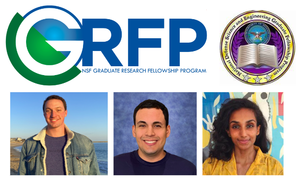 Congrats to Ken, Andrew, and Iz for Receiving NDSEG and GRFP Awards! | The Rubenstein Group